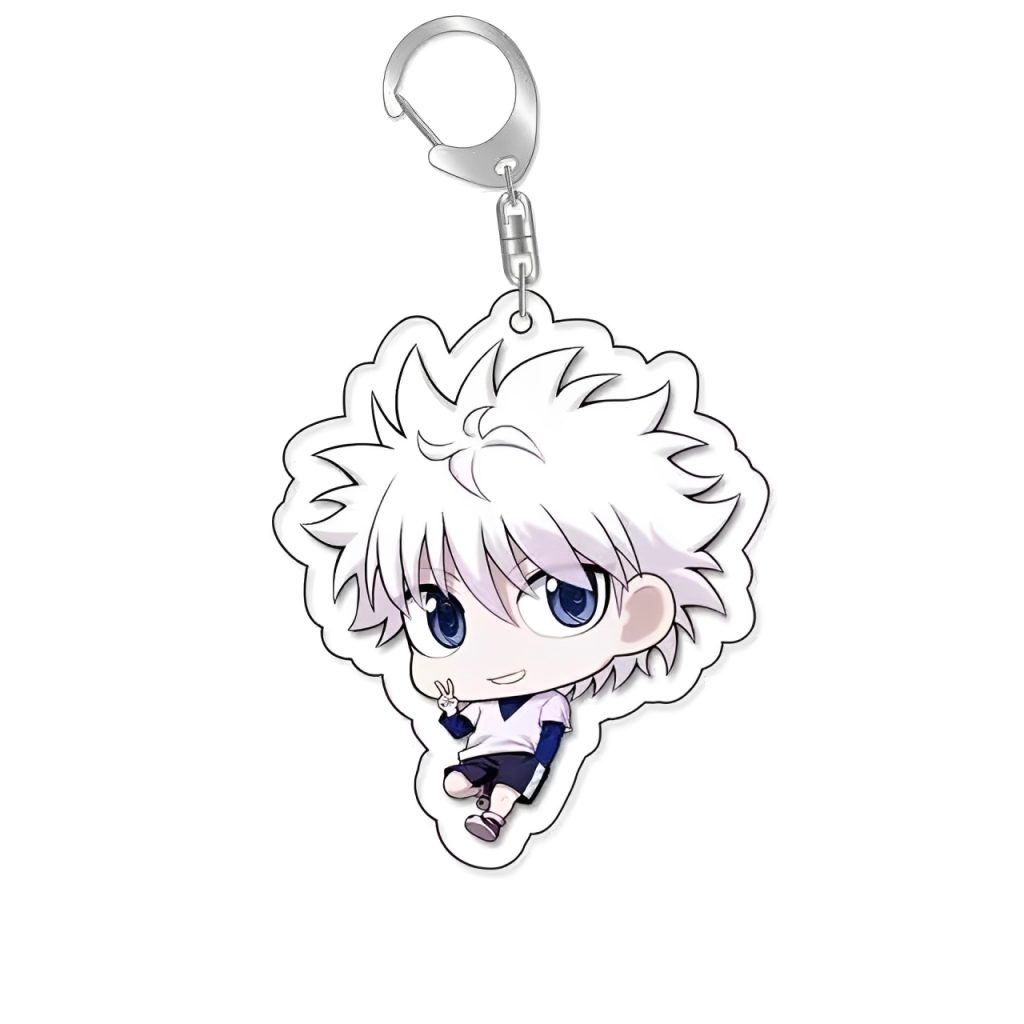 Mini Happy Killua Keychain - Hunter x Hunter Merchandise
